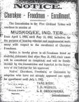 Cherokee Freedmen Rolls | Native Heritage Project