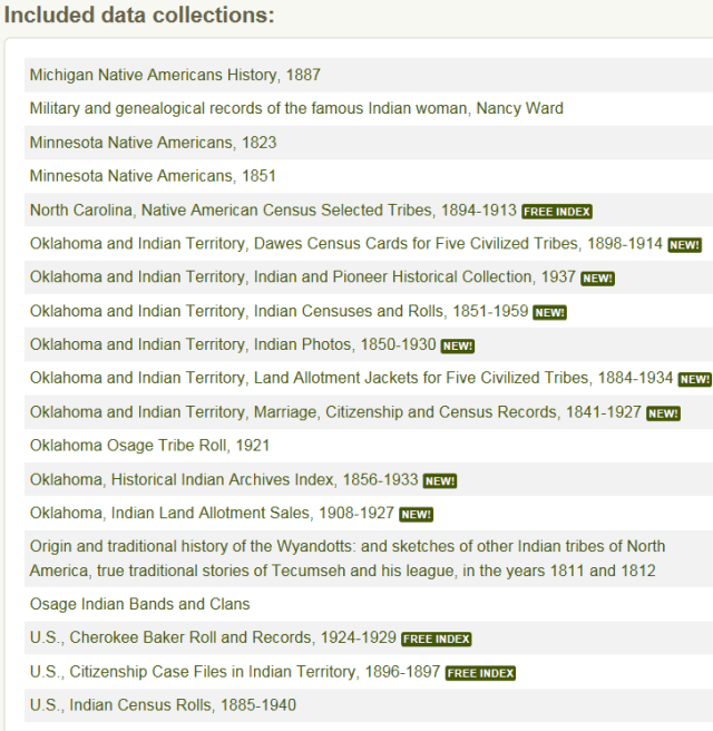 American Indian Records on Ancestry | Native Heritage Project